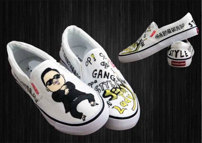 Oppa Gangnam Style Shoes Printed with PSY - Miri City Sharing