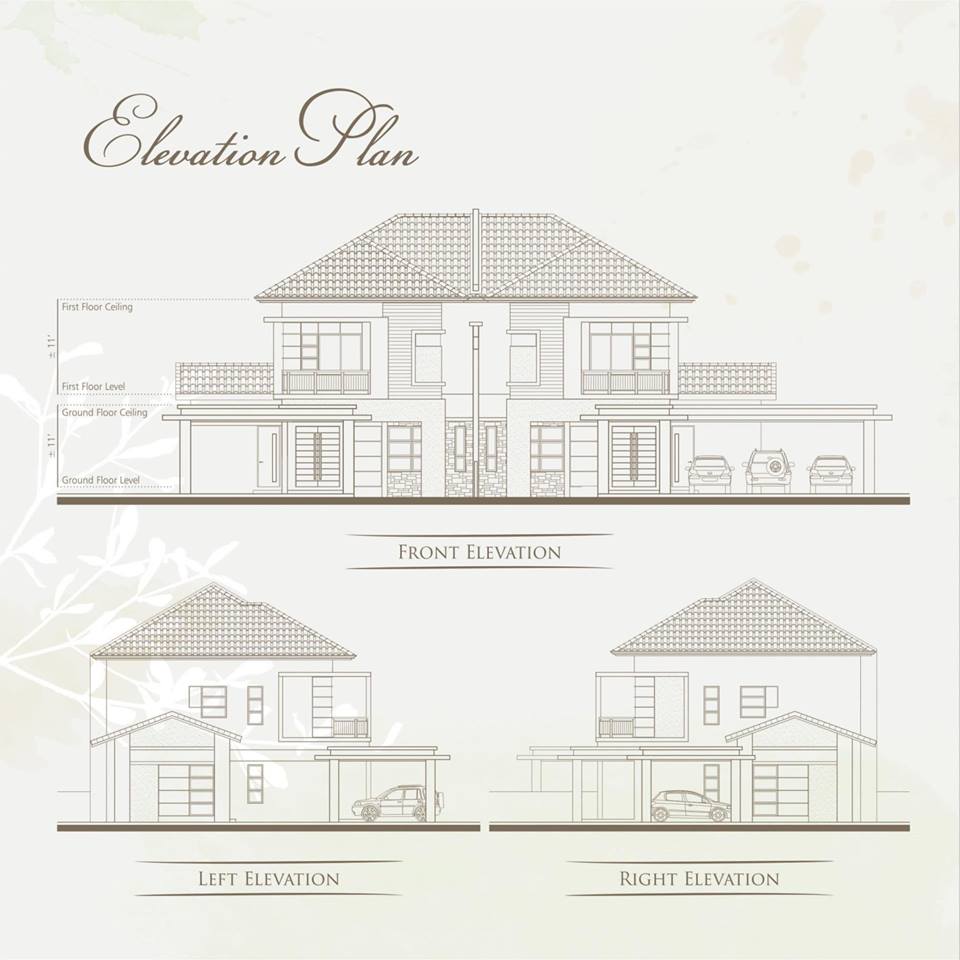 Elevation plan - Miri City Sharing