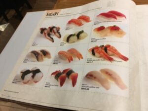 Excapade Japanese Cuisine Restaurant Miri Sushi and Sashimi MENU with ...