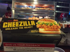 New Zinger CHEEZILLA Burger now in KFC Malaysia - Miri City Sharing