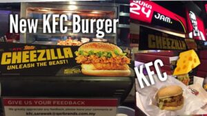 New Zinger CHEEZILLA Burger now in KFC Malaysia - Miri City Sharing