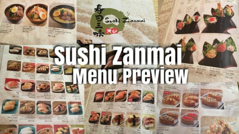 Sushi Zanmai Menu Preview Miri Times Square - Miri City Sharing