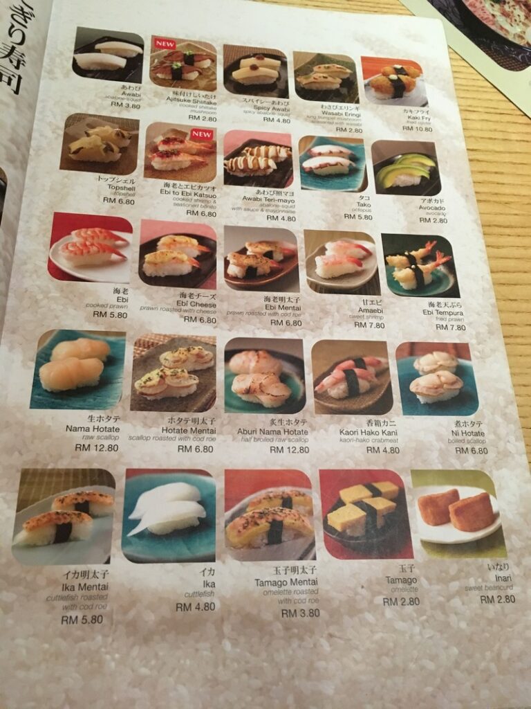 Sushi Zanmai Menu Preview Miri Times Square - Miri City Sharing