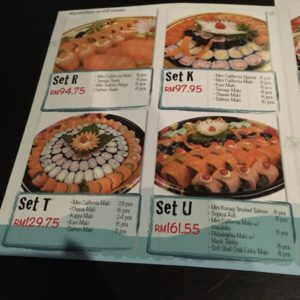 Excapade Sushi Delivery Menu now in Miri City - Miri City Sharing