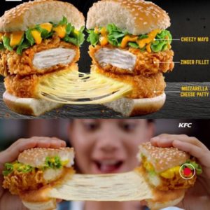 KFC launches ZINGER CHEEZILLA and ZINGER STACKER burgers! Rich brushed ...