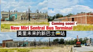 Miri Sentral Bus Terminal Construction in Progress - Miri City Sharing