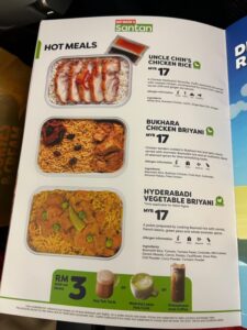 AirAsia’s Flight Menu in Malaysia - Miri City Sharing