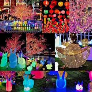 Rabbit Themed CNY Decors in Miri Times Square - Miri City Sharing
