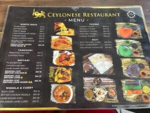 Ceylonese Restaurant Kuching Menu Preview - Miri City Sharing