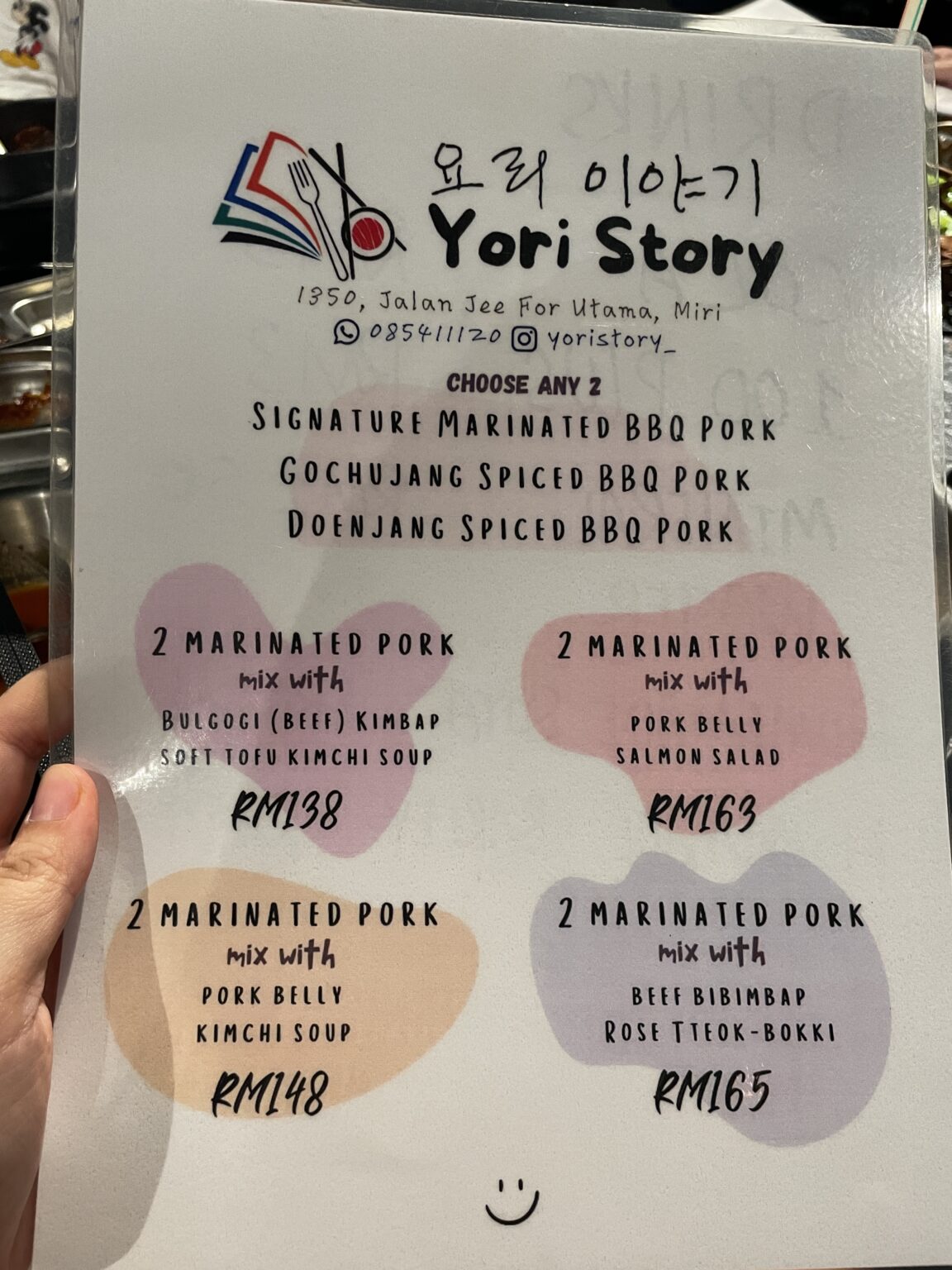 Yori Story Menu Preview in Miri City - Miri City Sharing