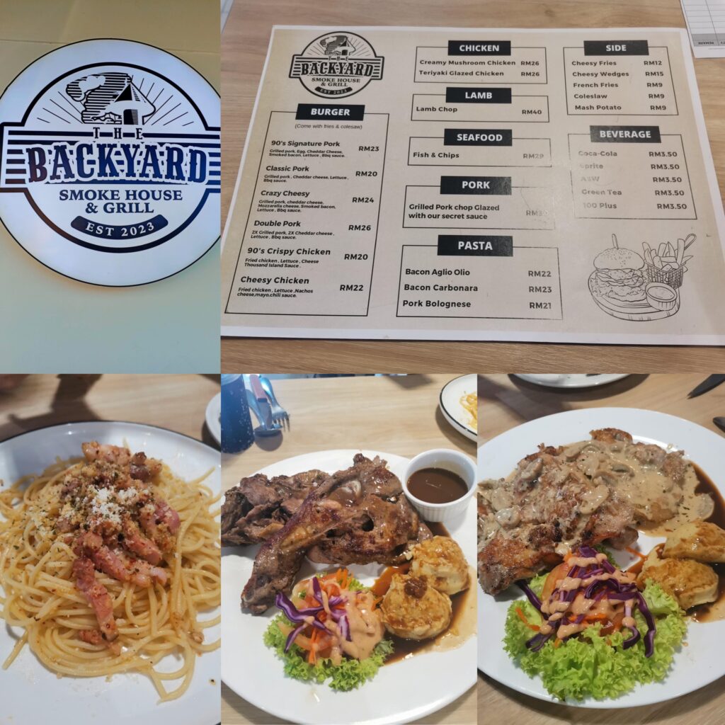 The Backyard Miri Menu Preview - Miri City Sharing