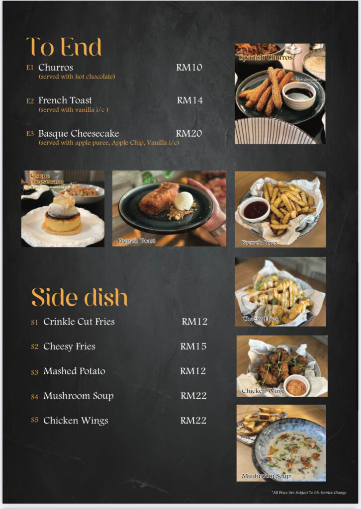 The Light Restaurant Bar Miri Menu Preview - Miri City Sharing