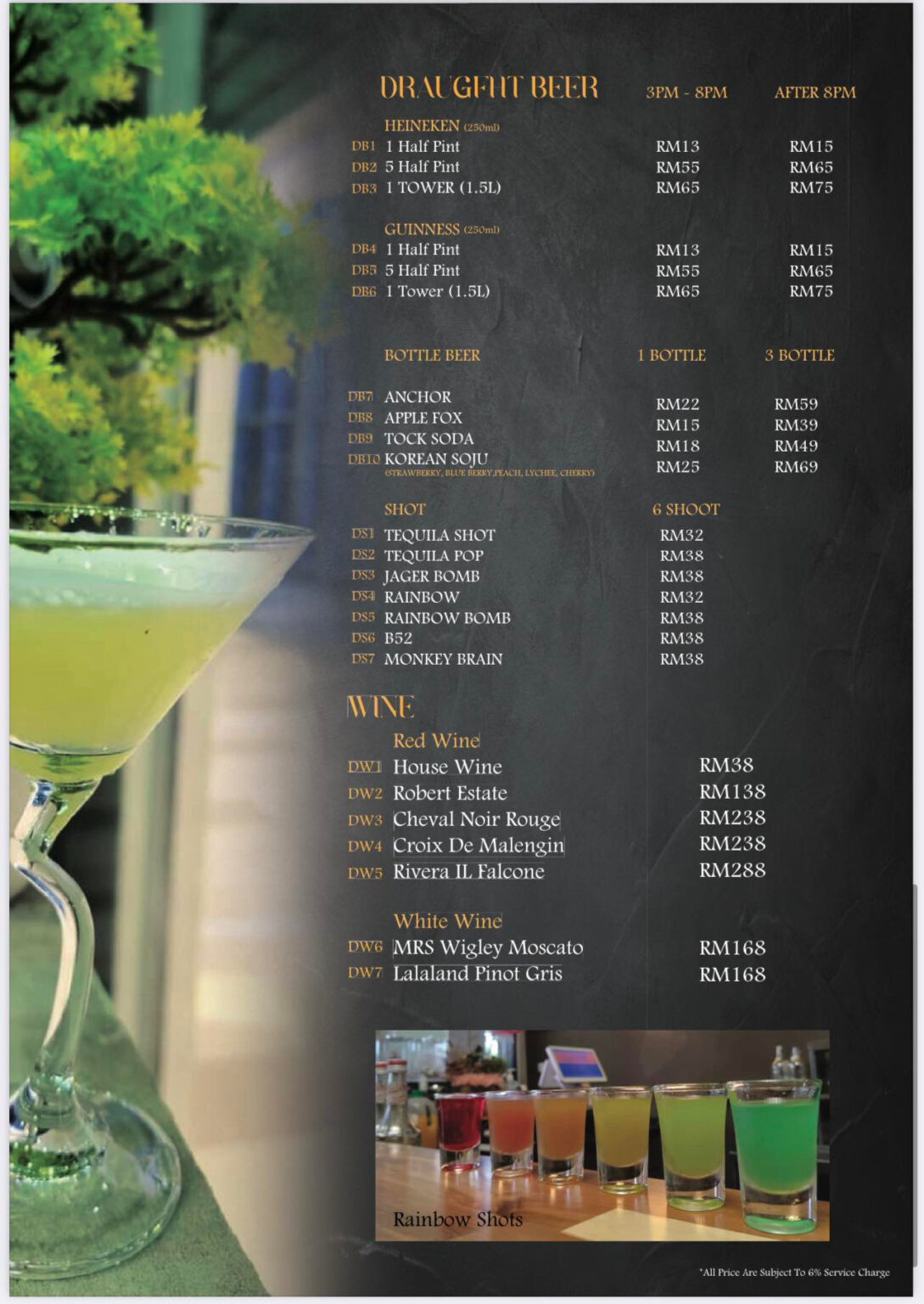 The Light Restaurant Bar Miri Menu Preview - Miri City Sharing
