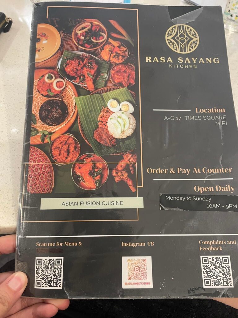 Rasa Sayang Kitchen Miri Menu Preview - Miri City Sharing