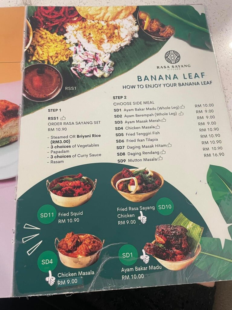 Rasa Sayang Kitchen Miri Menu Preview - Miri City Sharing