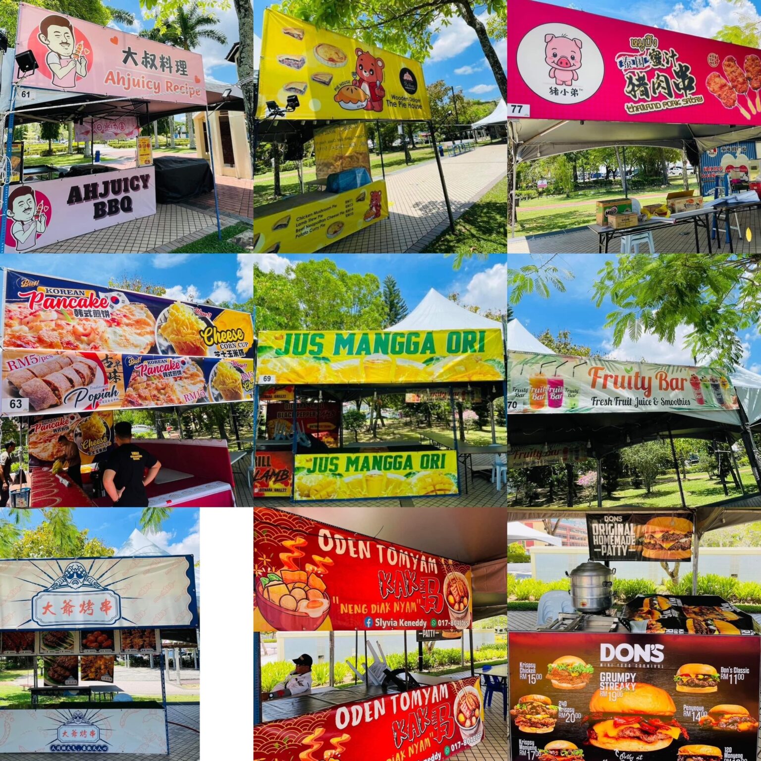 Miri City Fan Food Fest Stalls Preview - Miri City Sharing