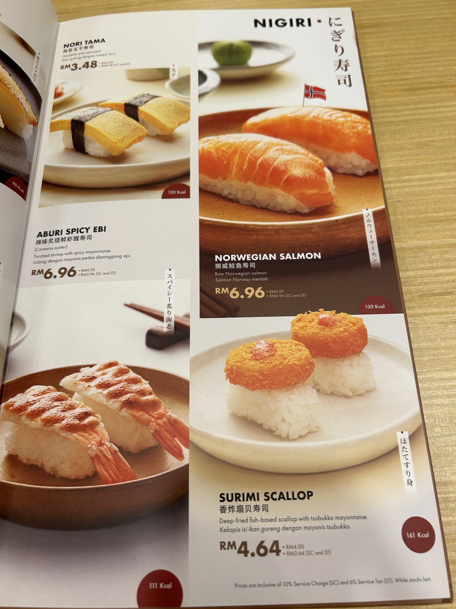 Sushi King Menu Preview in Malaysia - Miri City Sharing