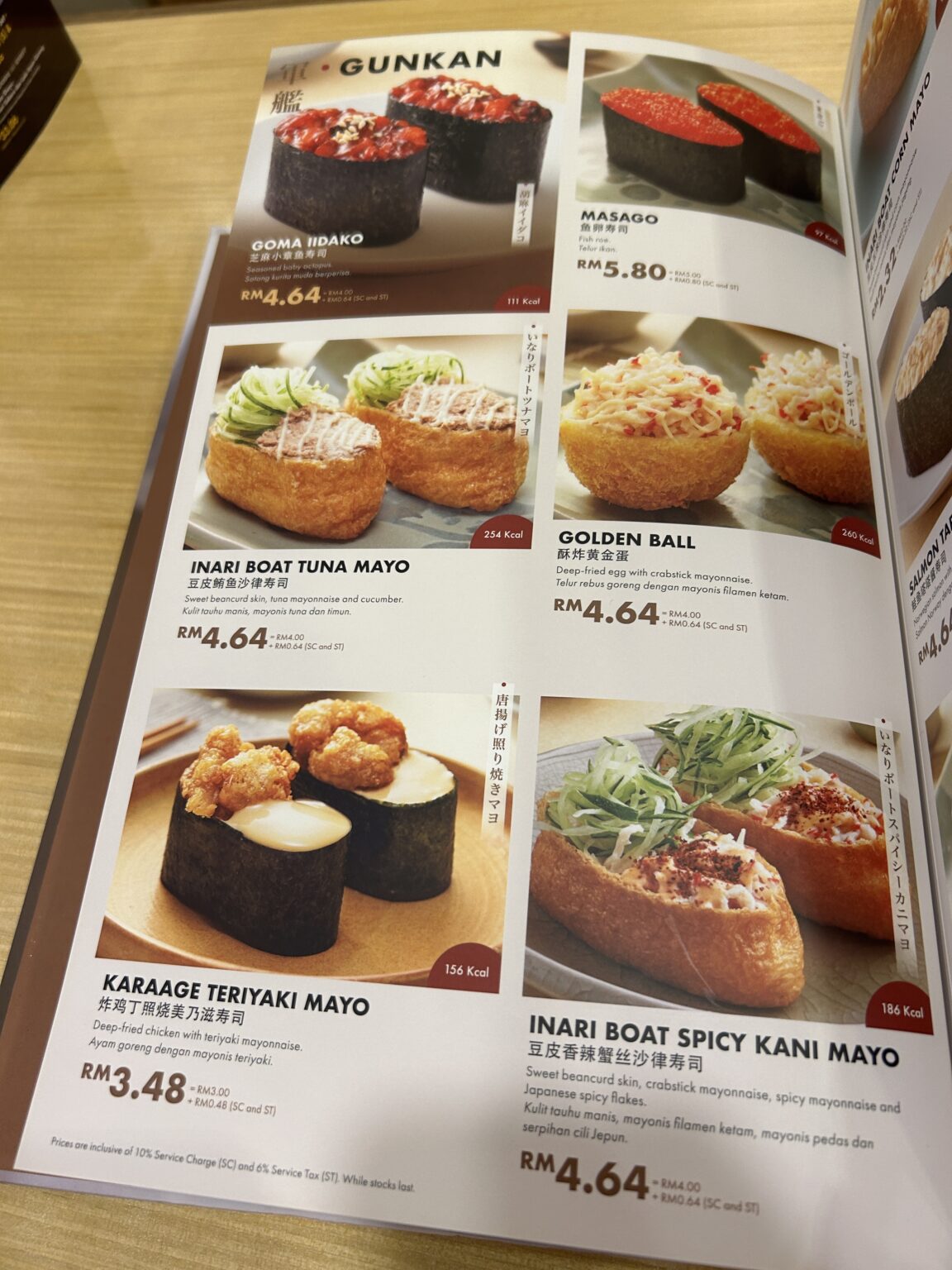 Sushi King Menu Preview in Malaysia - Miri City Sharing
