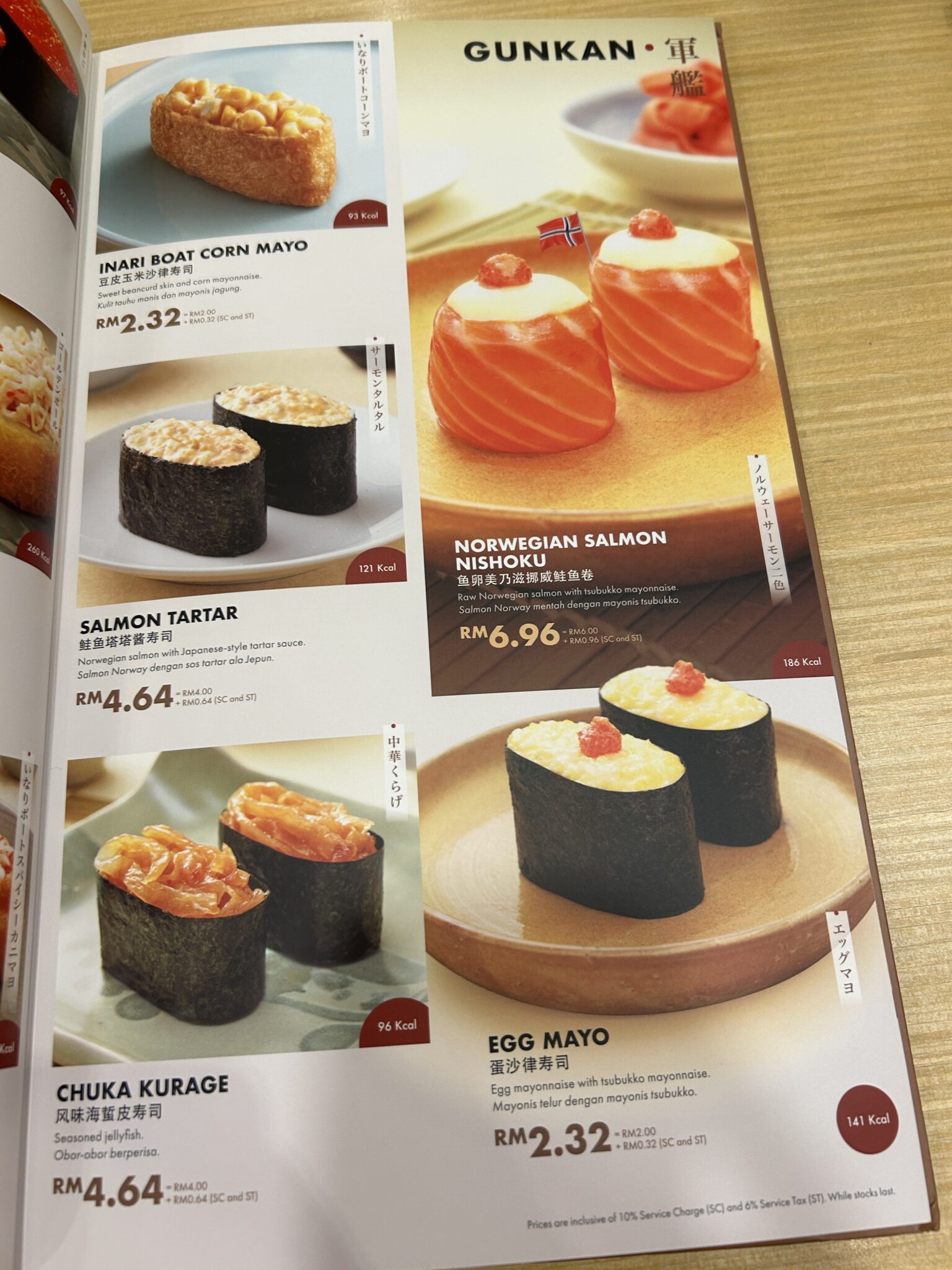 Sushi King Menu Preview in Malaysia - Miri City Sharing
