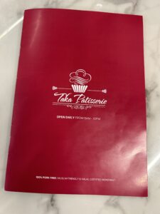 Taka Patisserie Miri Menu Preview - Miri City Sharing