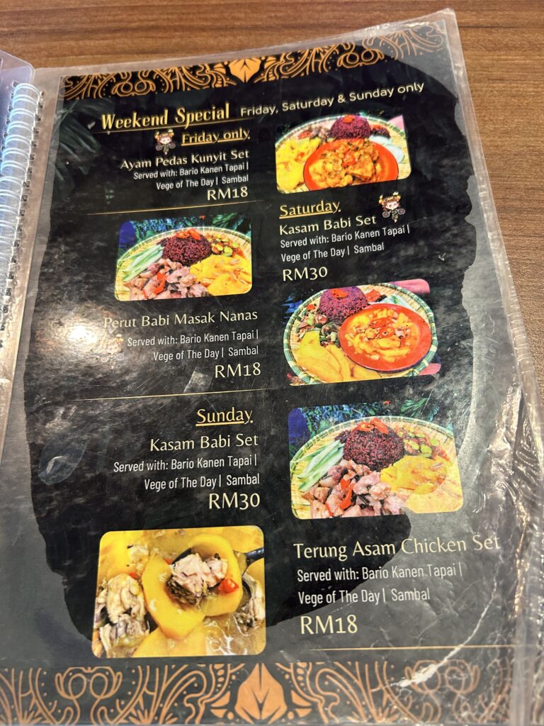 Heritage Cultural Restaurant Miri Menu Preview - Miri City Sharing