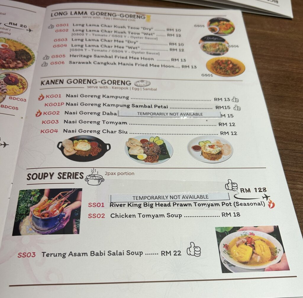 Heritage Cultural Restaurant Miri New Menu - Miri City Sharing