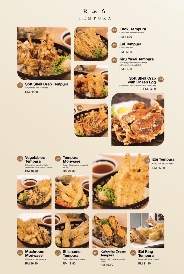 ISHI Japanese Restaurant Miri Menu Preview - Miri City Sharing