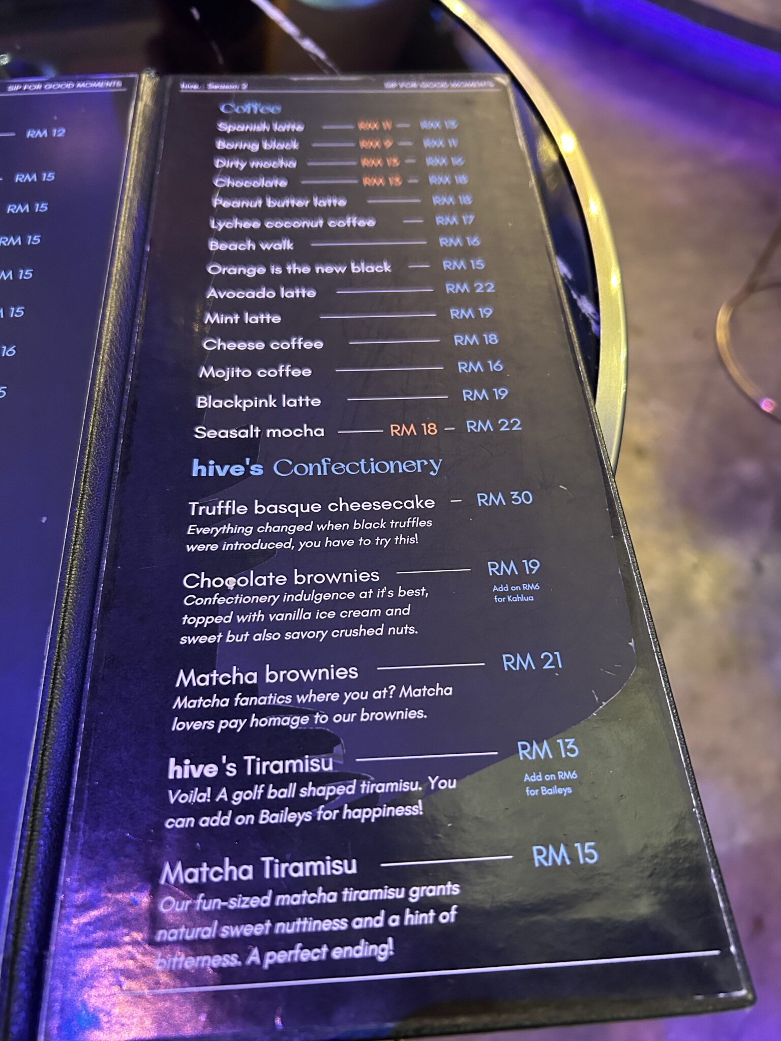 TAVN Gastropub Miri Menu Preview - Miri City Sharing