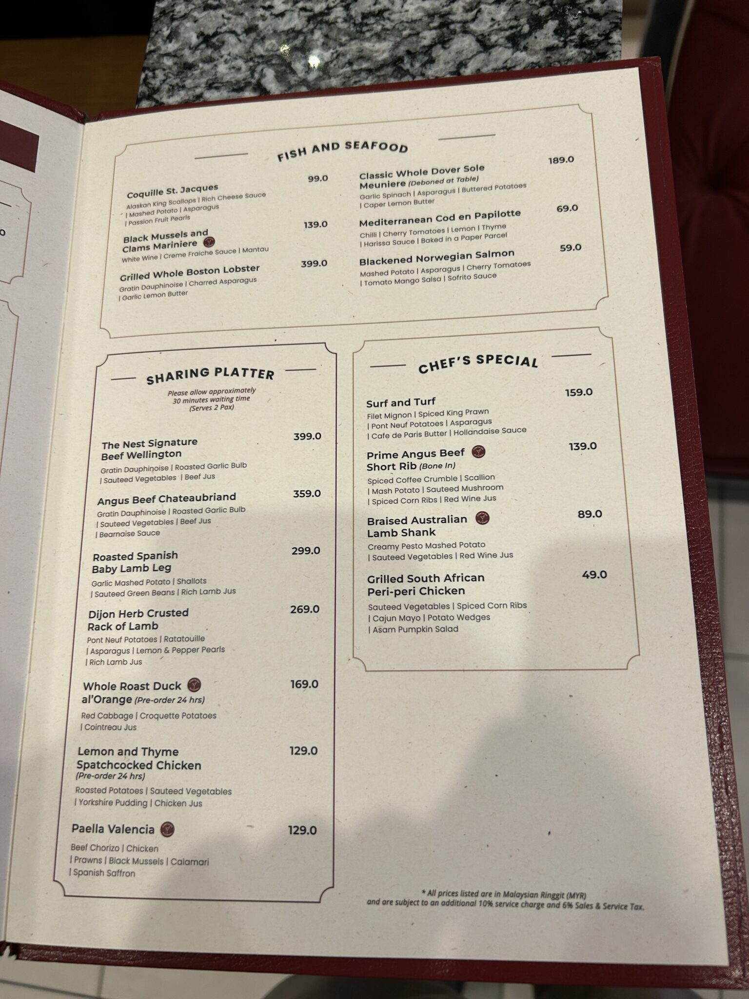 The Nest Cafe Miri Menu Preview - Miri City Sharing