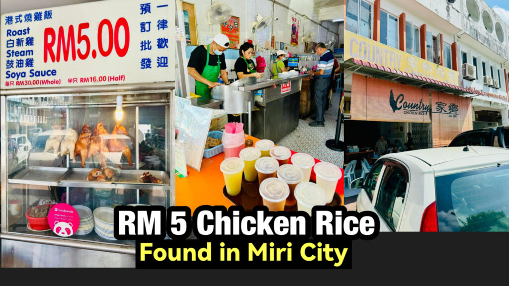 RM 5 Chicken Rice in Miri City - Miri City Sharing