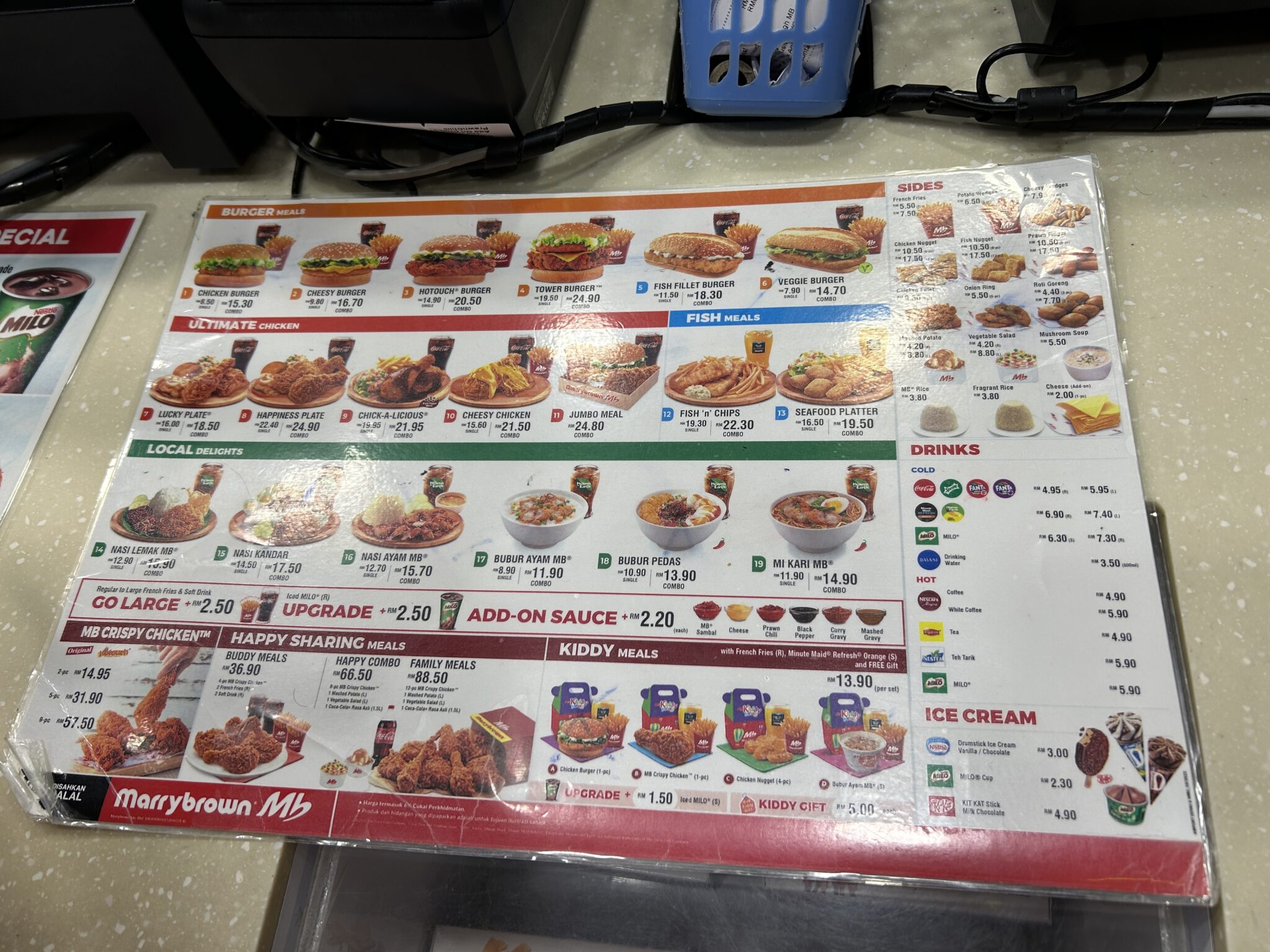 Marry Brown Miri Airport Menu Preview - Miri City Sharing