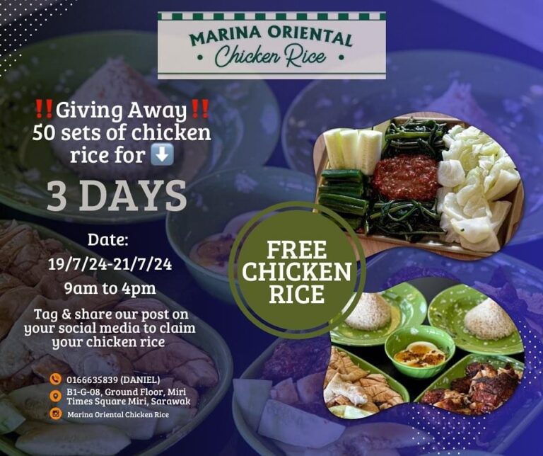 Marina Oriental Chicken Rice is now open in Miri City - Miri City Sharing