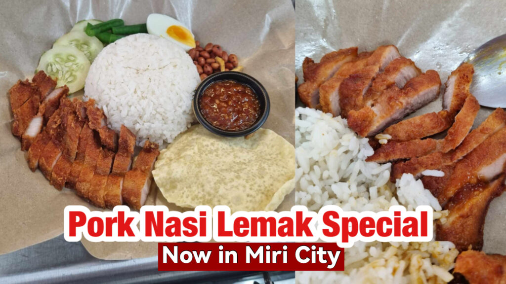 Pork Nasi Lemak Special in Miri City - Miri City Sharing
