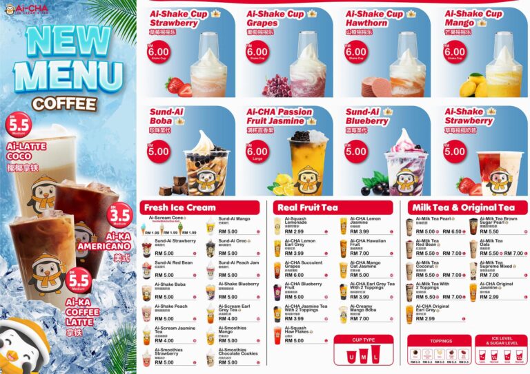 Ai-CHA Menu in Miri City - Miri City Sharing
