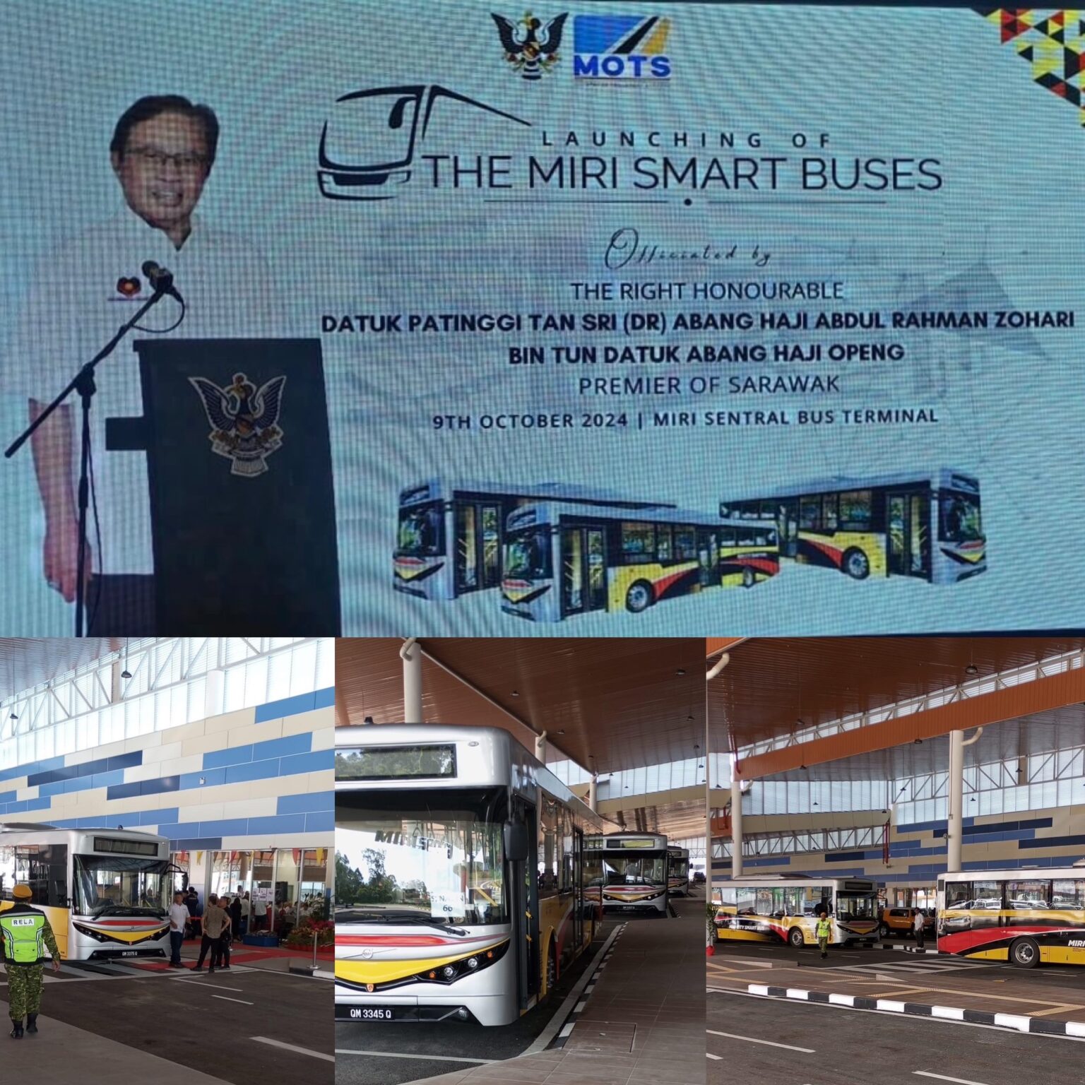 Launch of the Miri Smart Buses in Miri Sentral - Miri City Sharing
