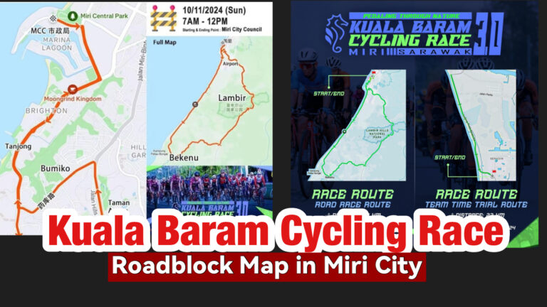 Miri City Kuala Baram Cycling Race Roadblock - Miri City Sharing