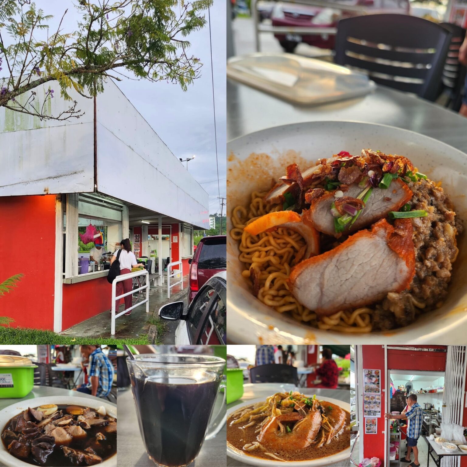 Bus Stop Kolok Mee Stall in Miri City - Miri City Sharing