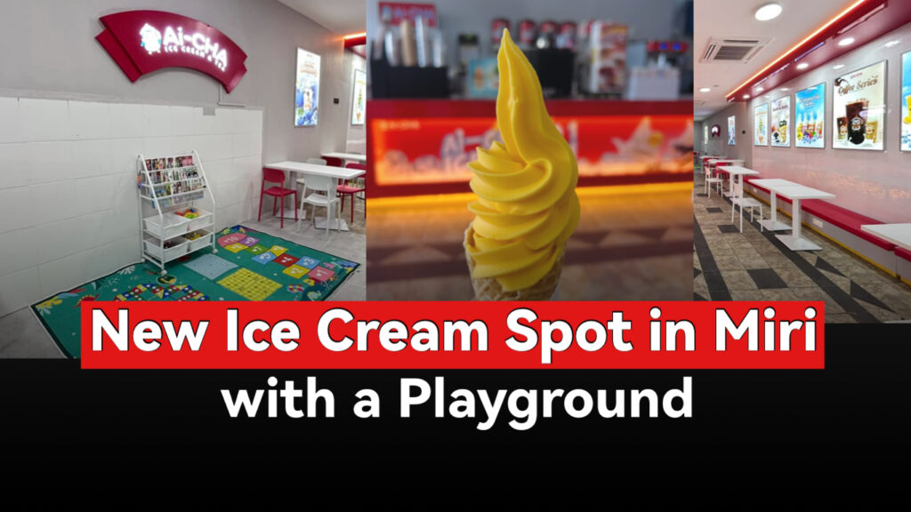 New Ice Cream Spot in Miri with a Playground - Miri City Sharing