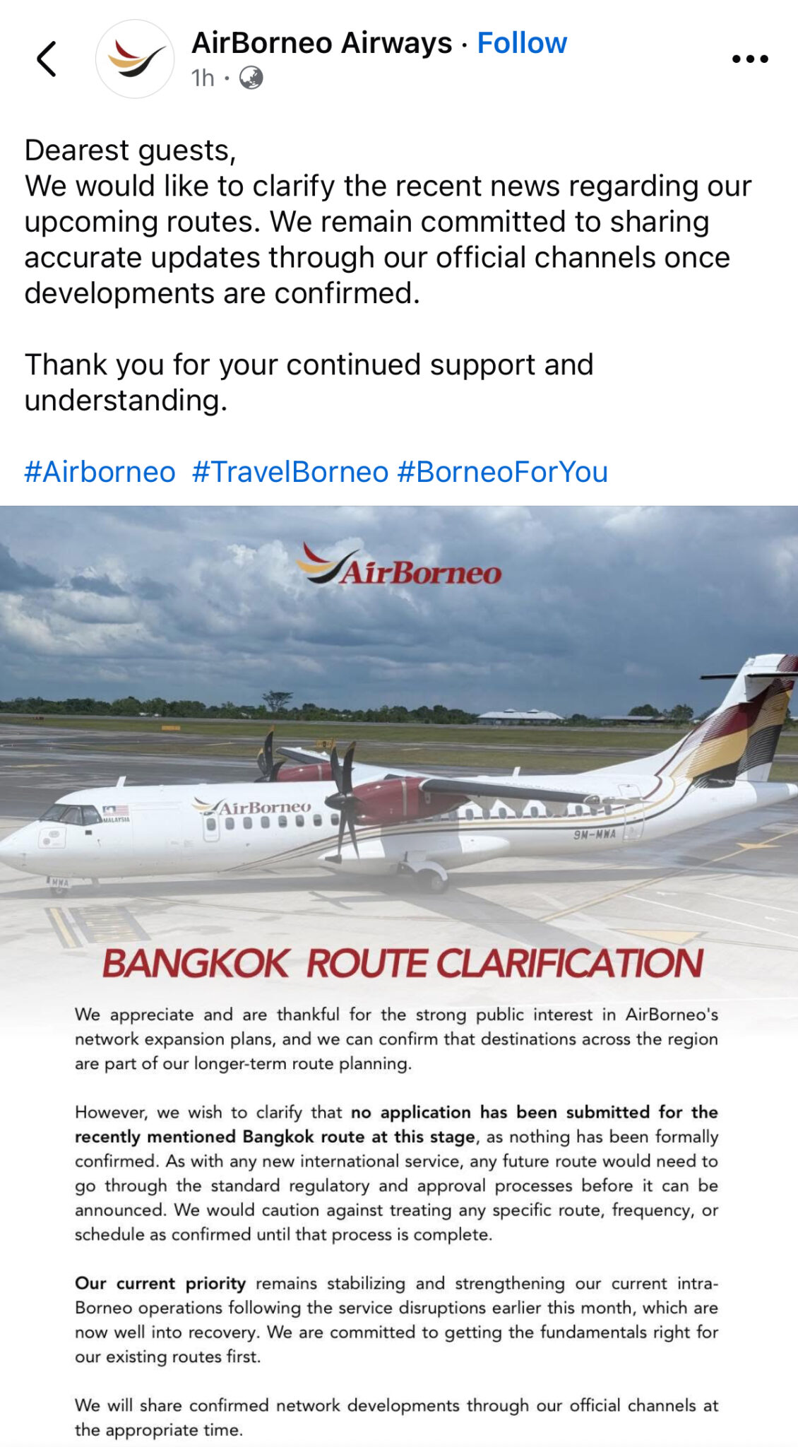 Air Borneo Kuching–Bangkok Direct Flight is really coming! - Miri City ...
